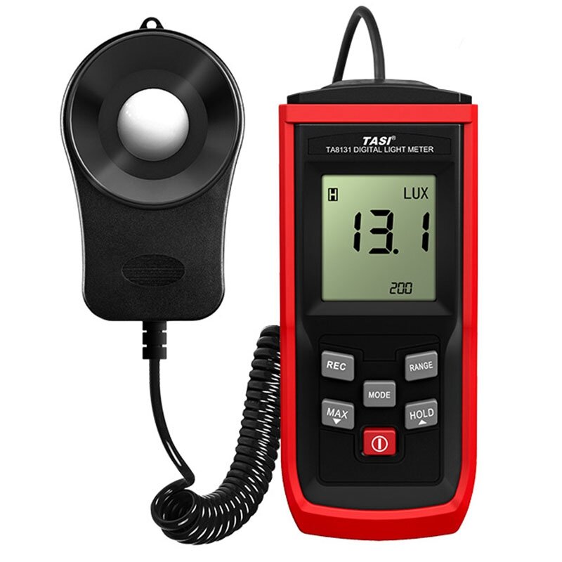 TASI TA8131 Цифровой экспонометр 100000 Люкс Люкс/FC LCD Люксметр Люминометр Фотометр