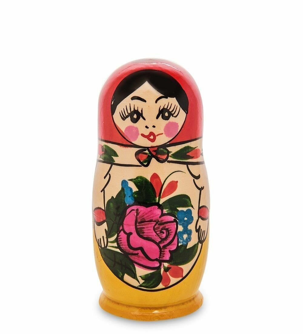 Матрешка 5-кукольная А (Семеновская) A1935177 Народные промыслы, Дерево липа, краски, лак