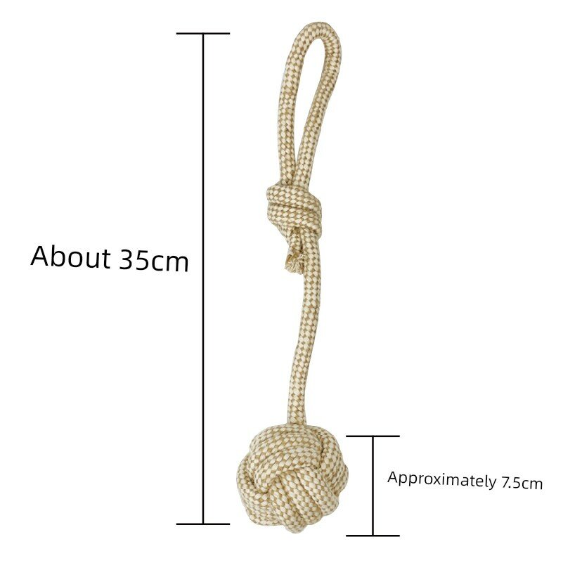Игрушка-веревка для прорезывания зубов для собак пород Тедди, Бишон, Померанский шпиц, игрушка-веревка с узлами для