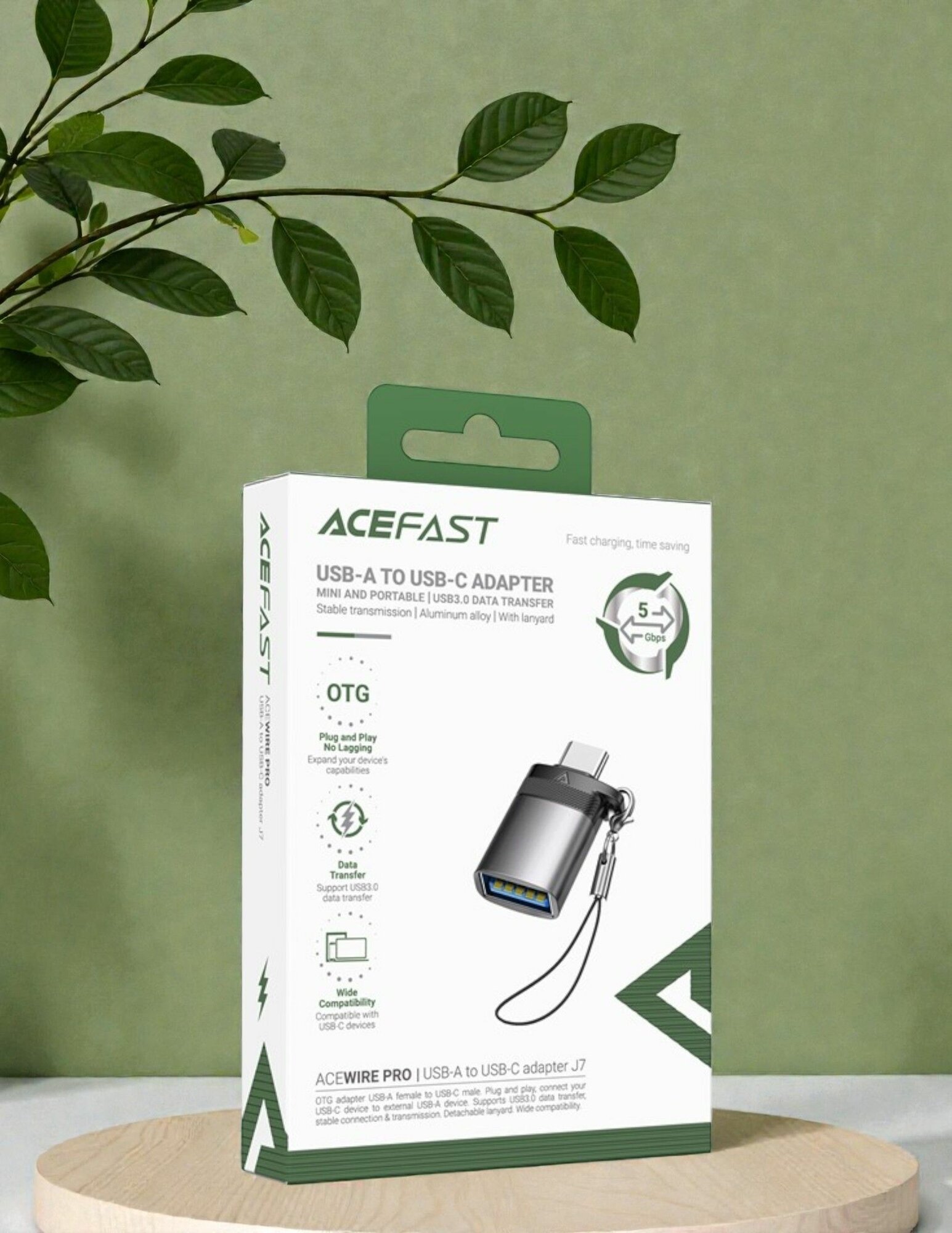 Адаптер для передачи данных и зарядки ACEFAST J7 Type-С to Type-A