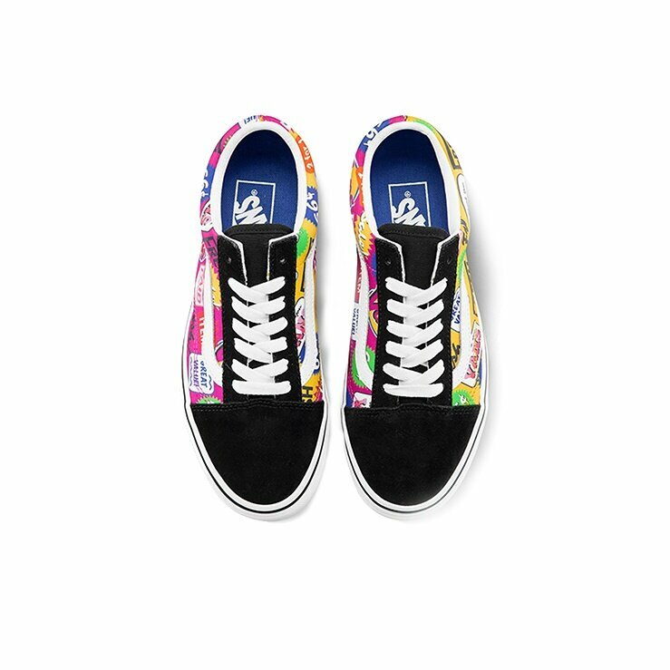 Кроссовки VANS Old Skool, размер EU 37 стопа (23.5CM), черный/желтый — фото 1