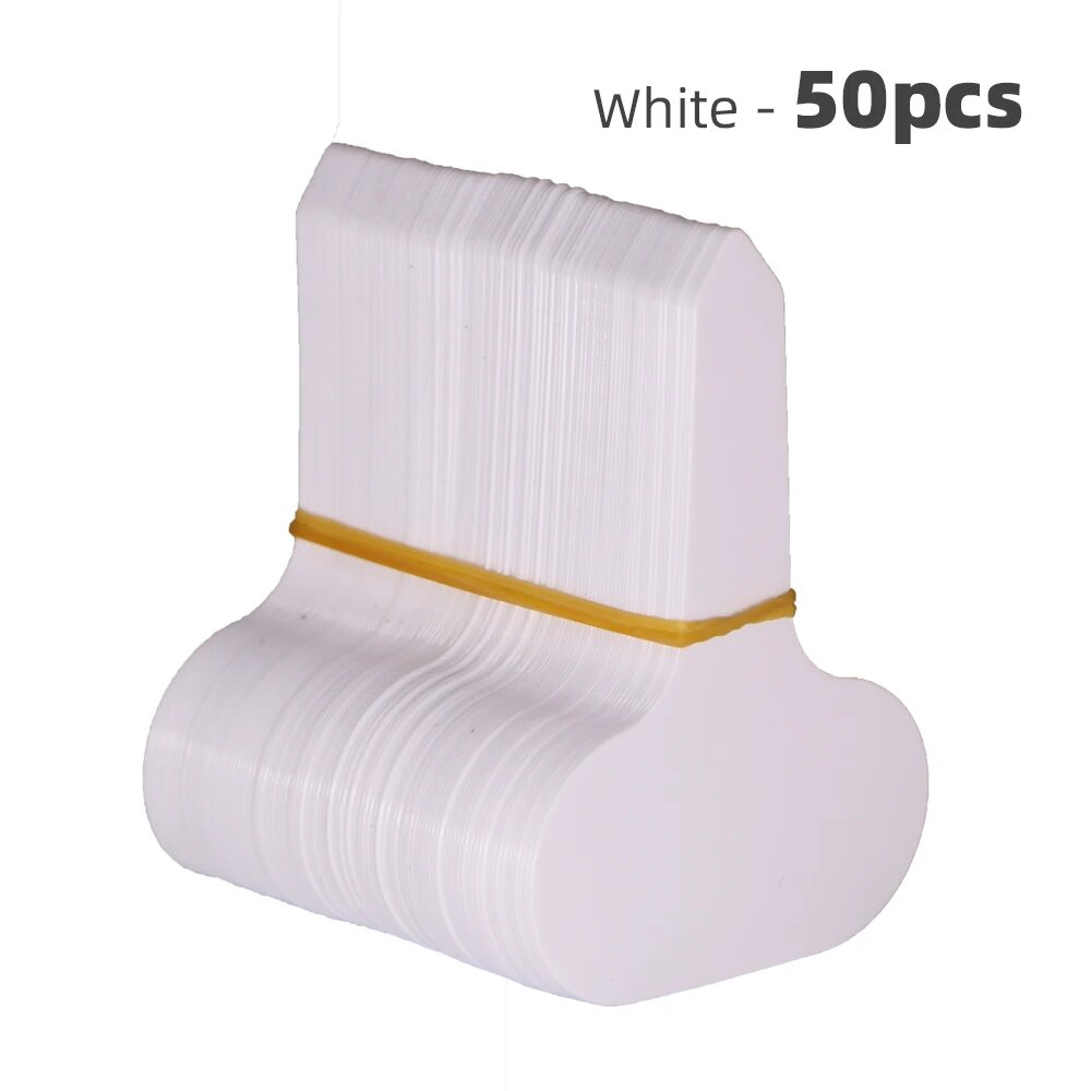 50 шт. ПВХ маркеры для растений Белый, whitexAB637C