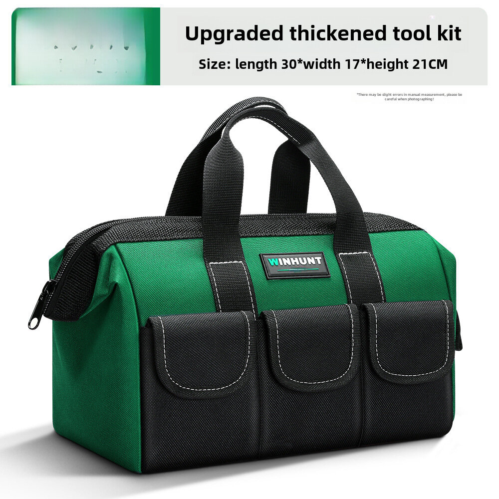 Набор ручных инструментов Changshengke для плотников электроинструменты сумка для обслуживания крупные и мелкие износостойкая утолщенная канва для мужской строительной площадки (маленький набор инструментов [13 дюймов])