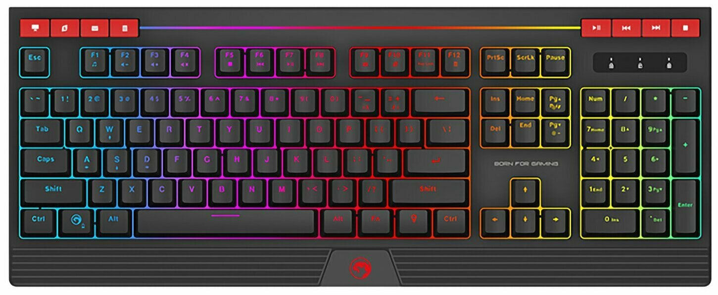 PC Игровая клавиатура Marvo KG880 USB Gaming с подсветкой, ПК
