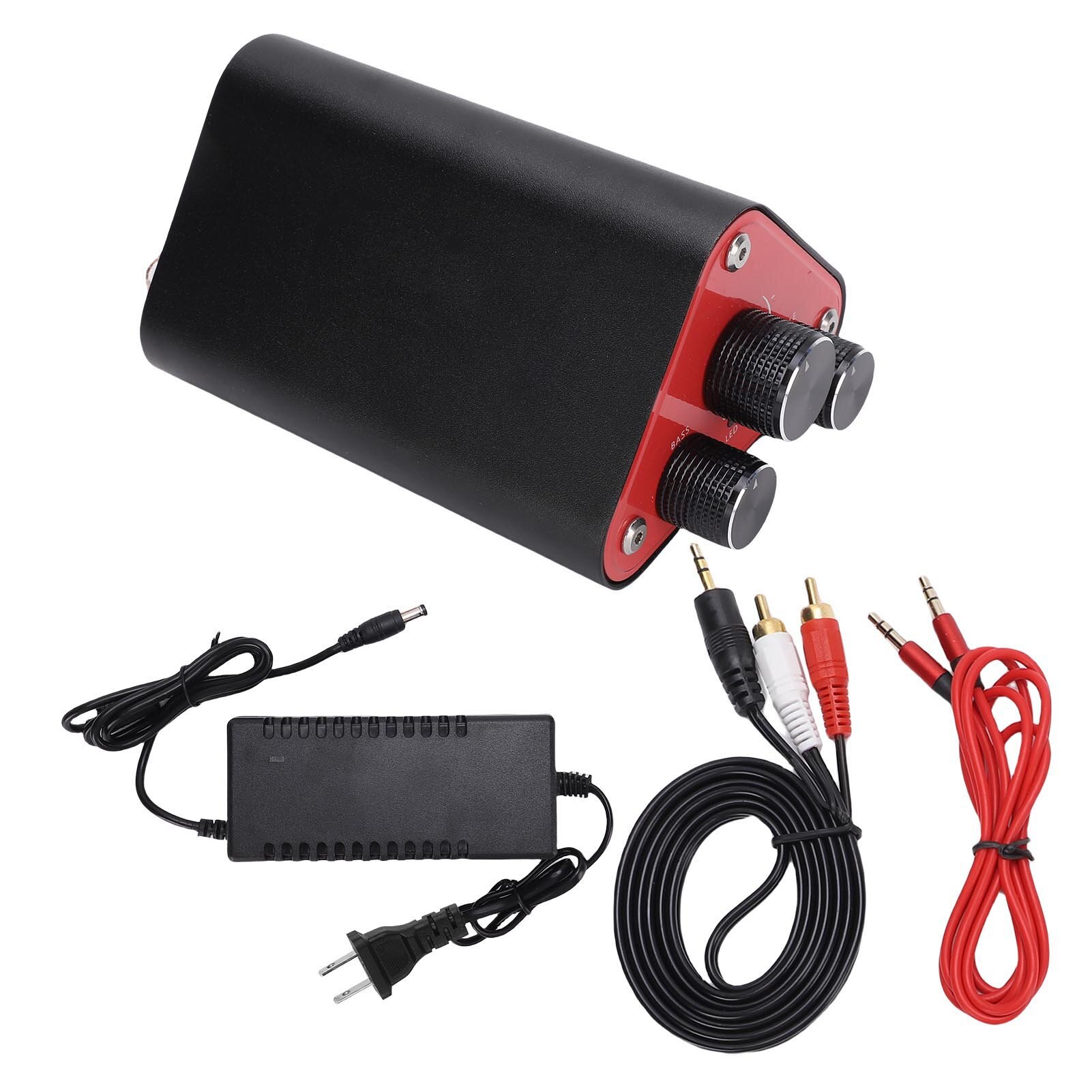 Цифровой аудиоадаптер Hi-Fi 2.0 с 2 каналами, высококачественным стереозвуком, поддержкой Bluetooth, USB, AUX-входом и выходом, вилка стандарта США.