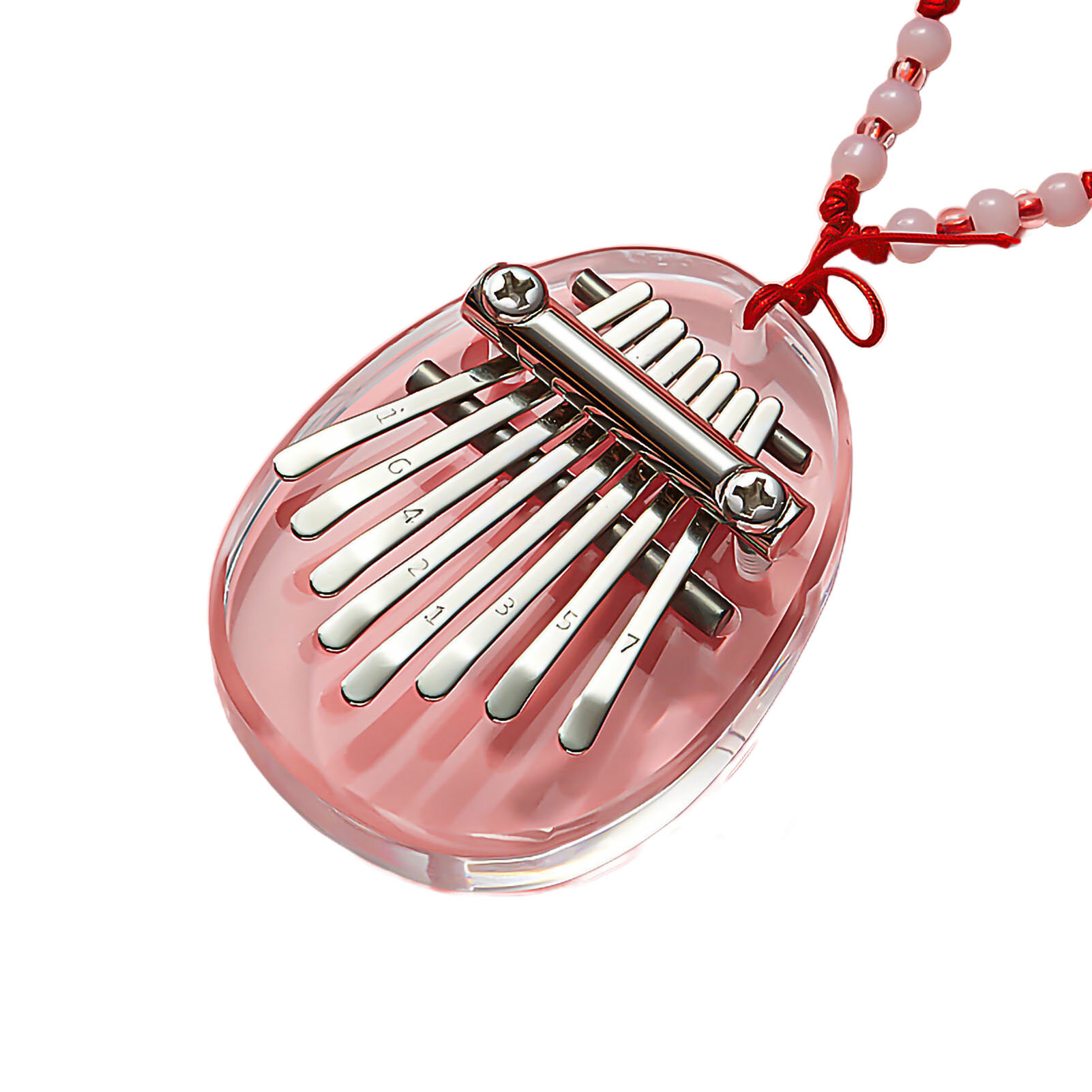 8-тональная калимба, акриловое пианино для большого пальца, мини-инструменты, инновационные аксессуары, инструменты для отдыха на природе, подарок для детей, хрустальное пианино с ремешком.