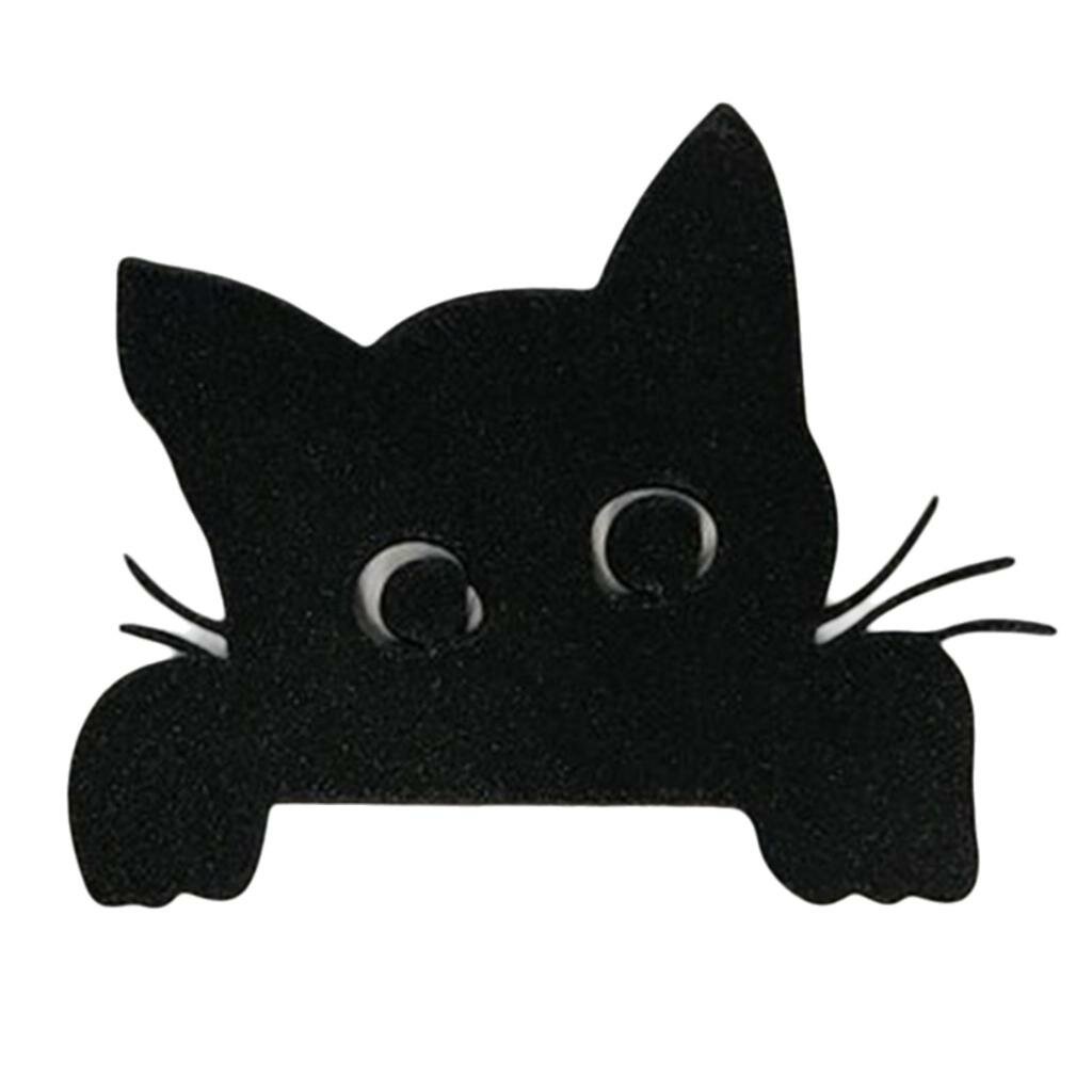 Металлическое кошачье искусство для украшения двери и стены, кошачья голова