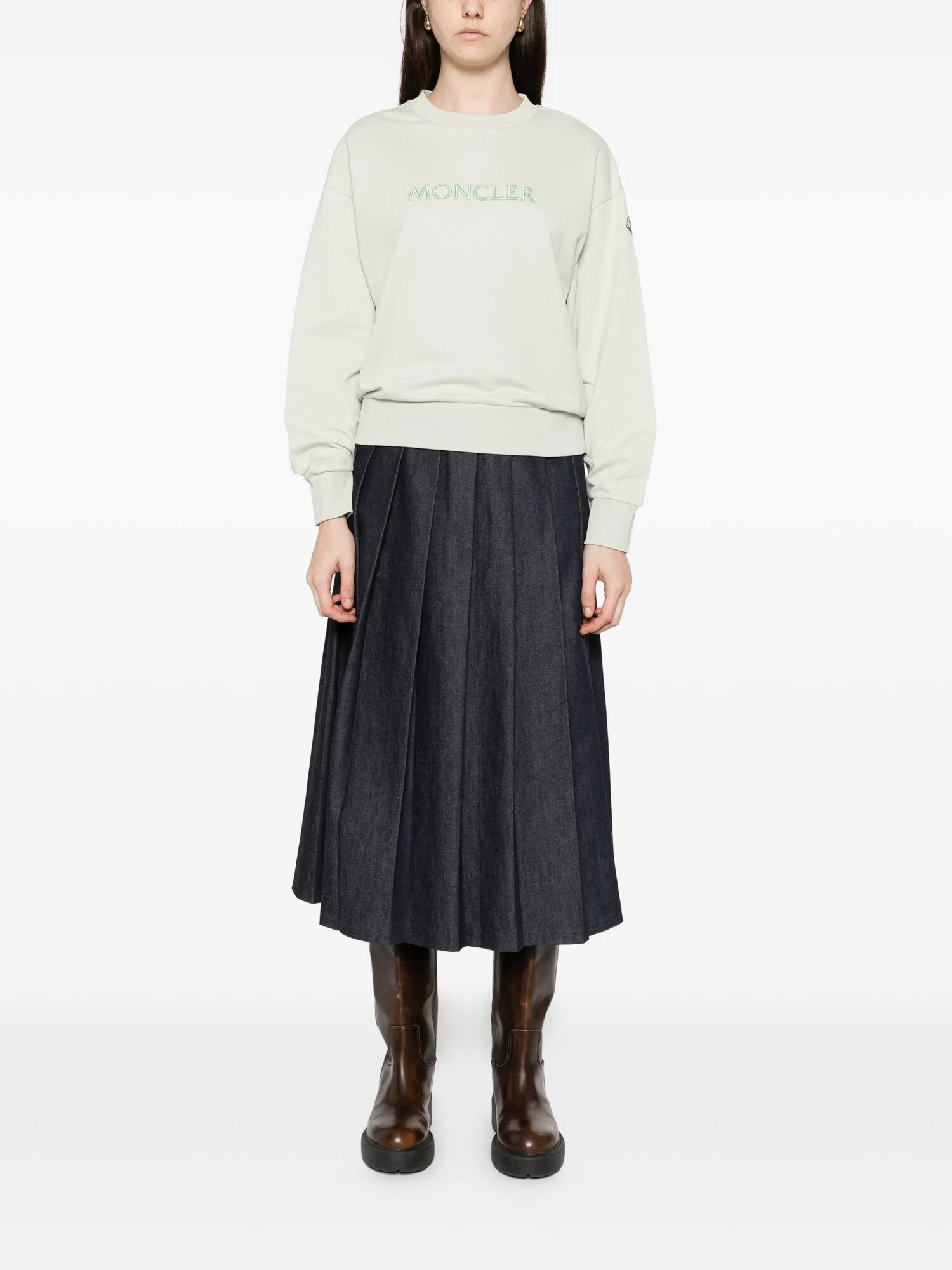 Толстовка Moncler, размер 42, , green — фото 1