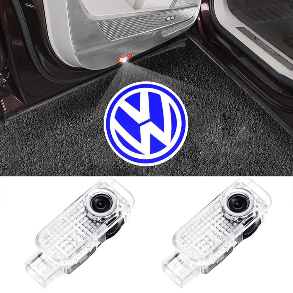 Подсветка с логотипом фольксваген , VW Volkswagen Passat пассат б5 (2шт.)