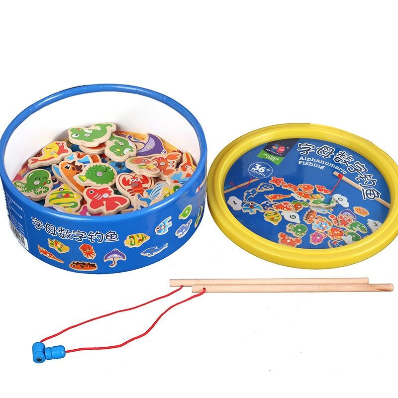 Рыба дерево рыбалка игрушка магнитный ребенок цифровой алфавит образовательная игрушка головоломка игра на открытом воздухе играть набор рыбалка игрушка (синий)