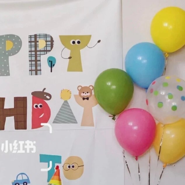 Красочный фон для фотосессии в стиле инс-арт, корейский подвесной декор для дня рождения мальчиков и девочек, фон для