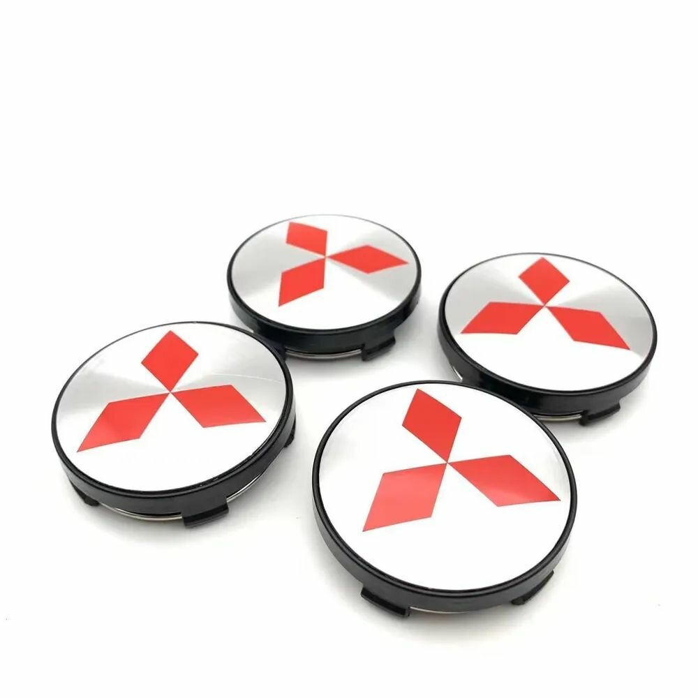 Пылезащитные колпаки для легкосплавных дисков Mitsubishi/Колпачки на диски Мицубиси 60/56/10, комплект из 4 штук диск Mitsubishi влезут.