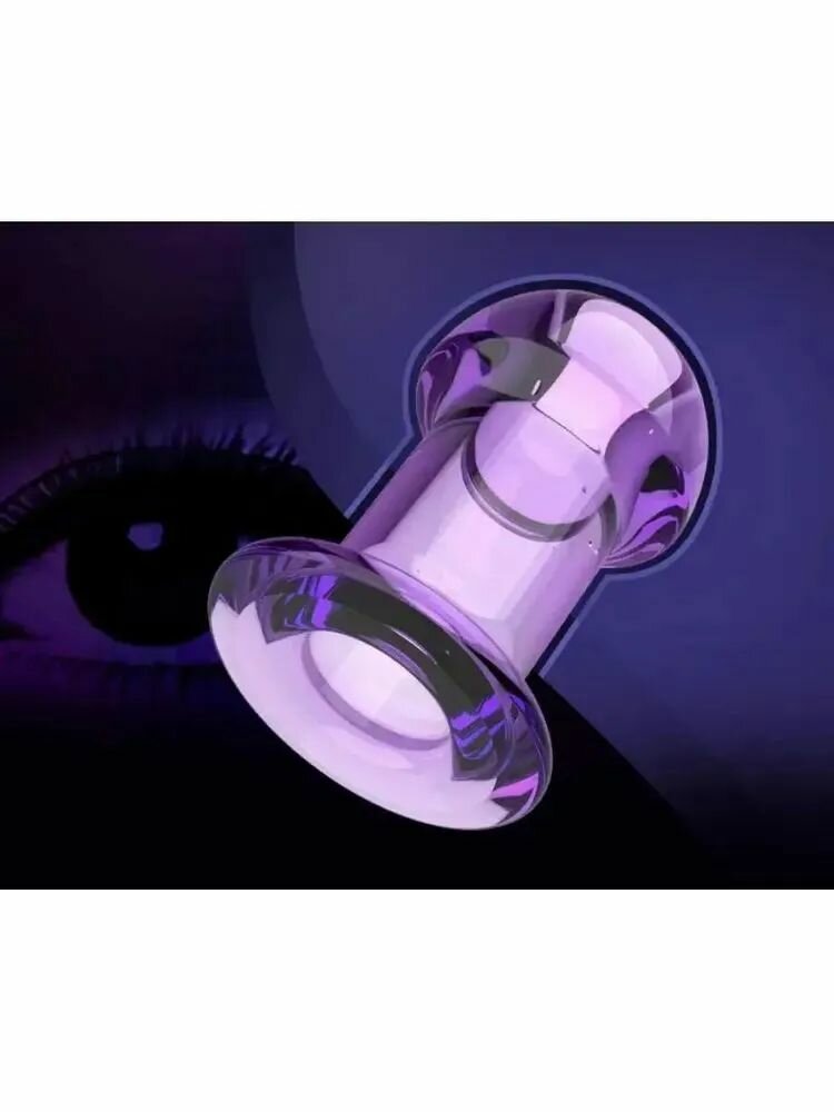 Анальная пробка, фиолетовый, 74 мм