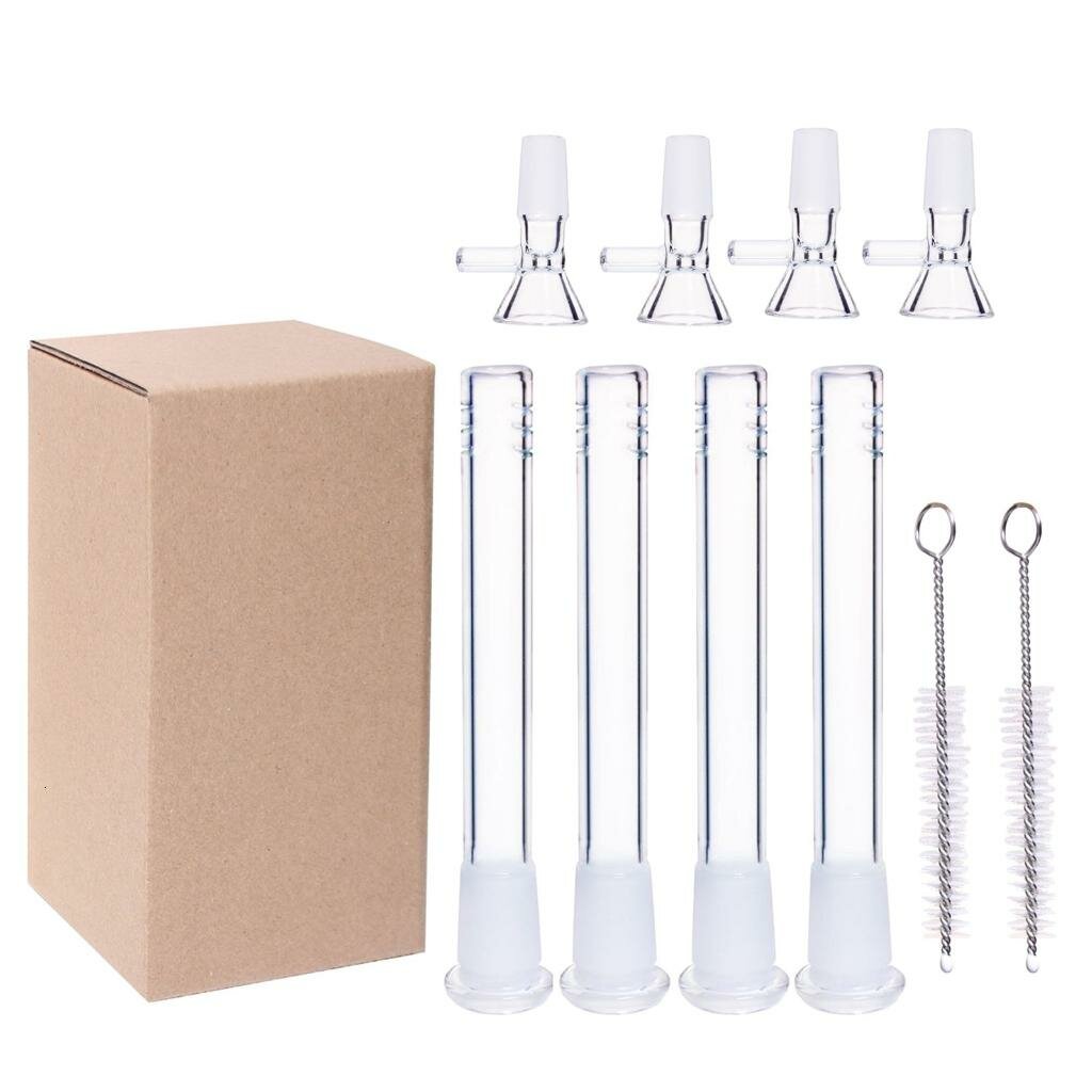 Стеклянные трубки для научных исследований, 4 шт. с щетками, 14cm