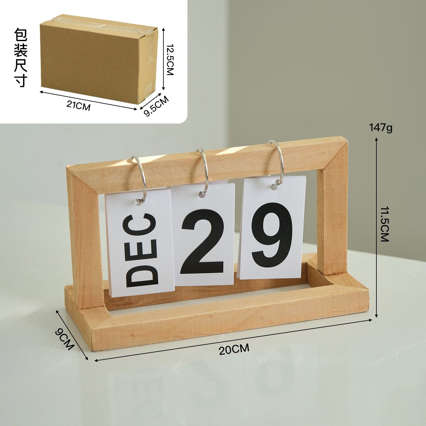 Календарь Орнамент Деревянный Креативный Стиль INS Настольный Вечный Календарь Фото Реквизит Декор Настольный Маленький Календарь Настраиваемый