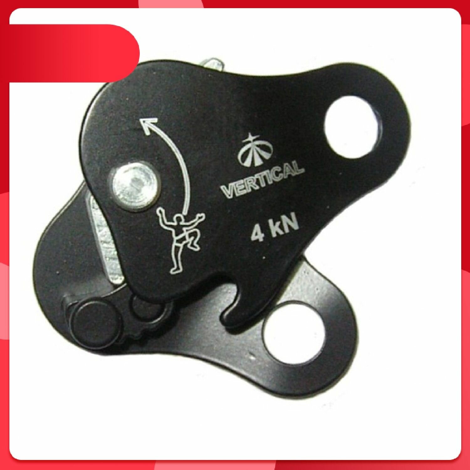 Зажим страховочный Капля стальной Вертикаль (ver 0104)-liu1978