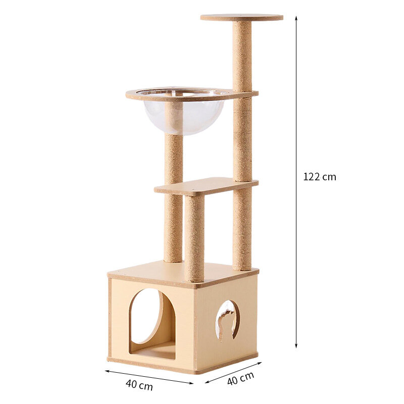 Кошачий лазательный комплекс, кошачий домик, дерево для царапания, платформа для прыжков, игрушки для домашних животных, большая модель, экспорт, оптовая продажа одной штуки