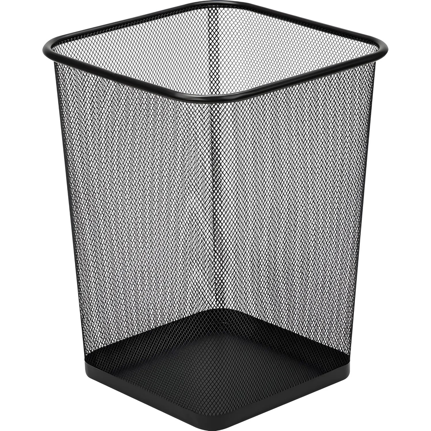 Корзина для мусора Luscan 17 л металл черная