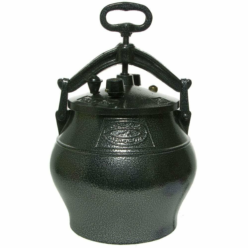 Казан афганский 15 л, алюминий литой, с прижимной крышкой, для барбекю