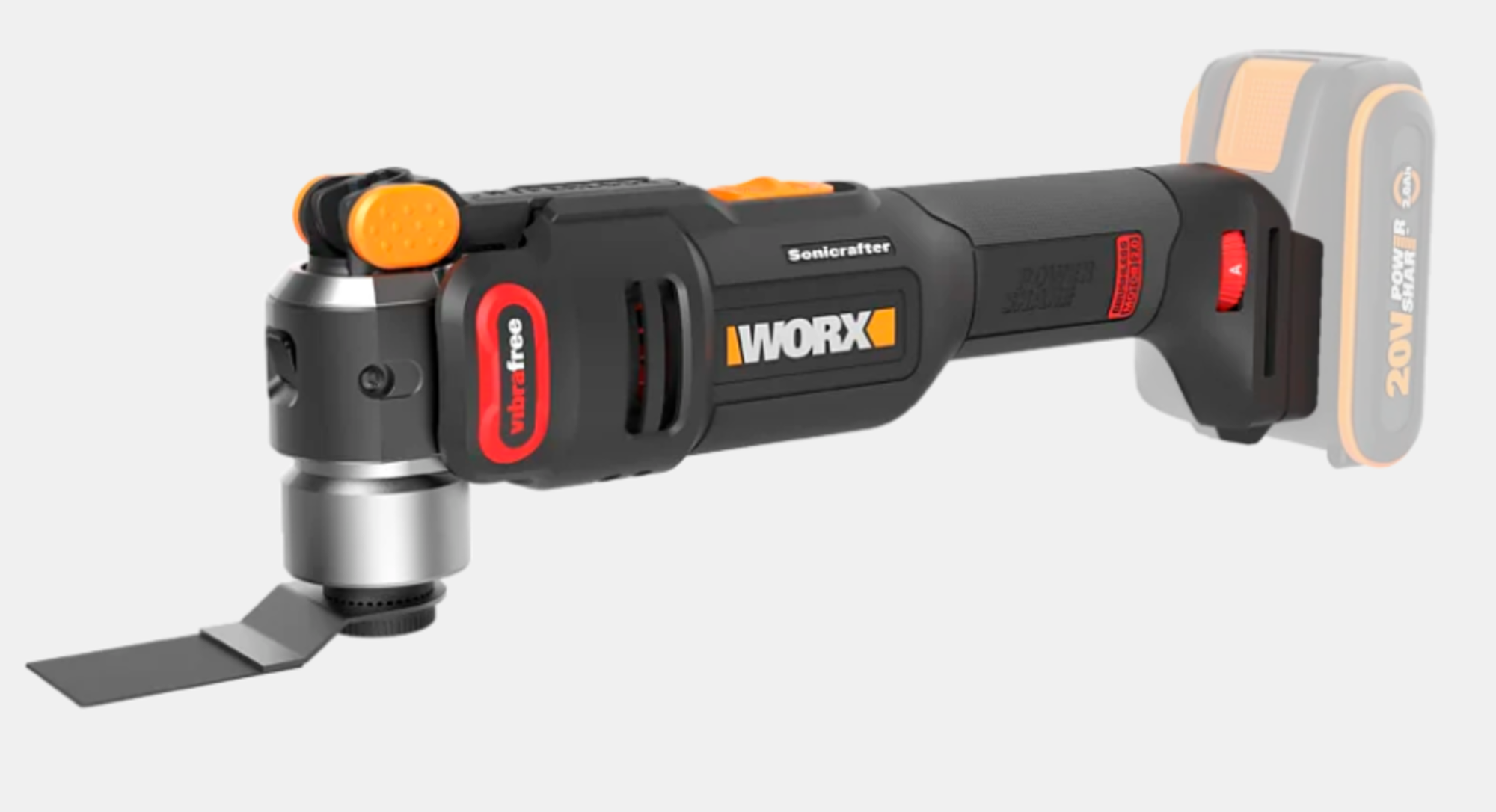 Реноватор аккумуляторный бесщеточный WORX WX698.9, 20В, без АКБ и ЗУ, коробка