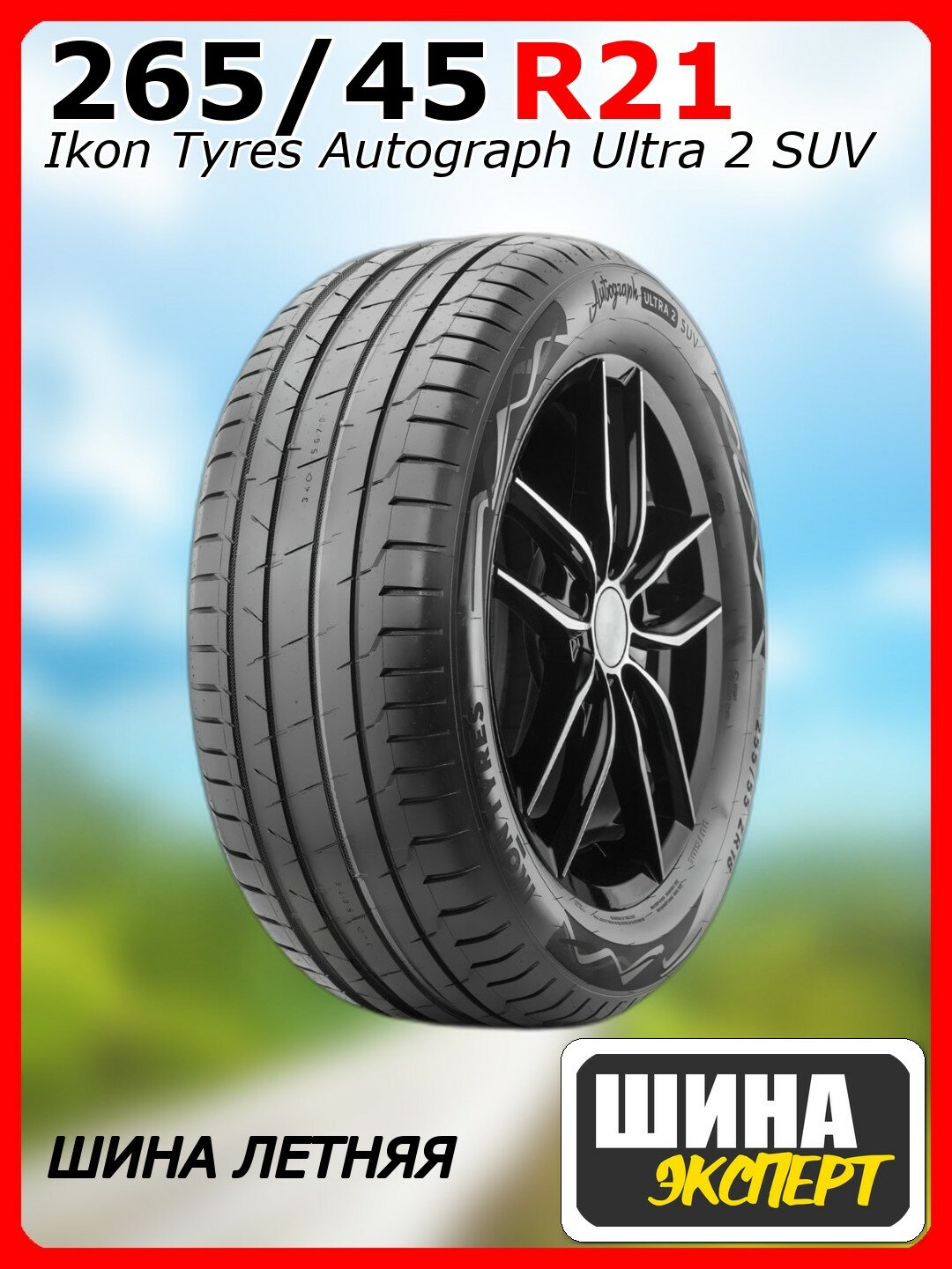 Шина летняя Ikon Tyres 265/45/21 W 108 Ikon Autograph Ultra 2 SUV XL для легковых автомобилей T731307