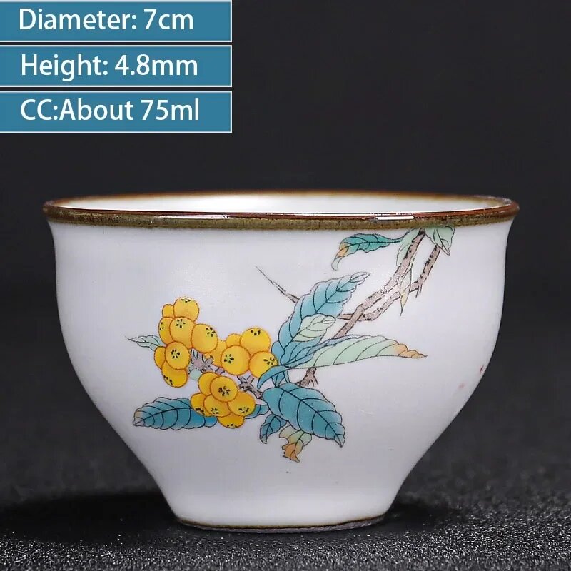 Керамическая чашка Ru ручной работы C3 --7x4.8cm 75ml