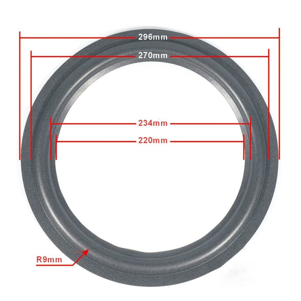 Кольца диффузора динамика для чистого звука, Черный - 12 дюймов