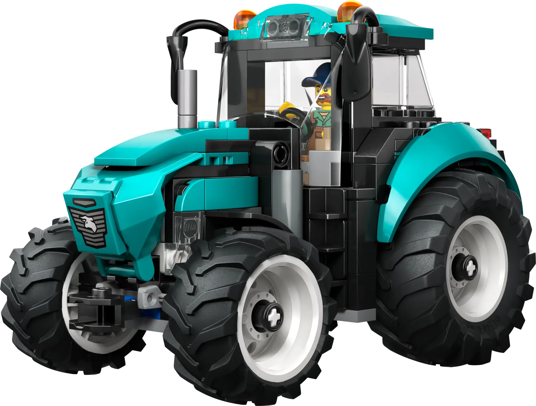 Конструктор LEGO City 60498 Трактор с человечком, голубой, 204 дет. — фото 1