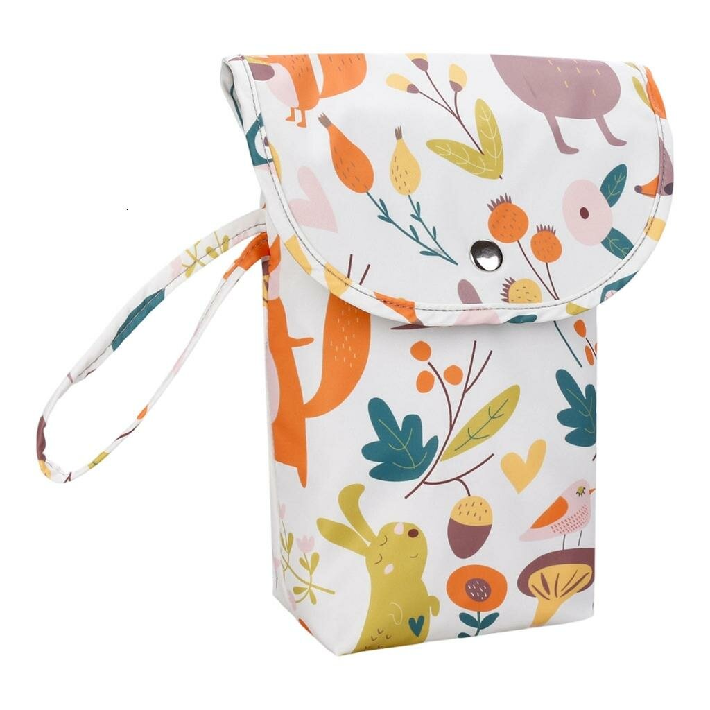 Сумка-органайзер для подгузников, водонепроницаемая, большая вместимость, животный мир