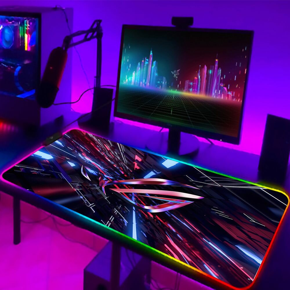 Коврик Republic of gamers ROG Speed+Control, для мыши, RGB-подсветка, нескользящая основа