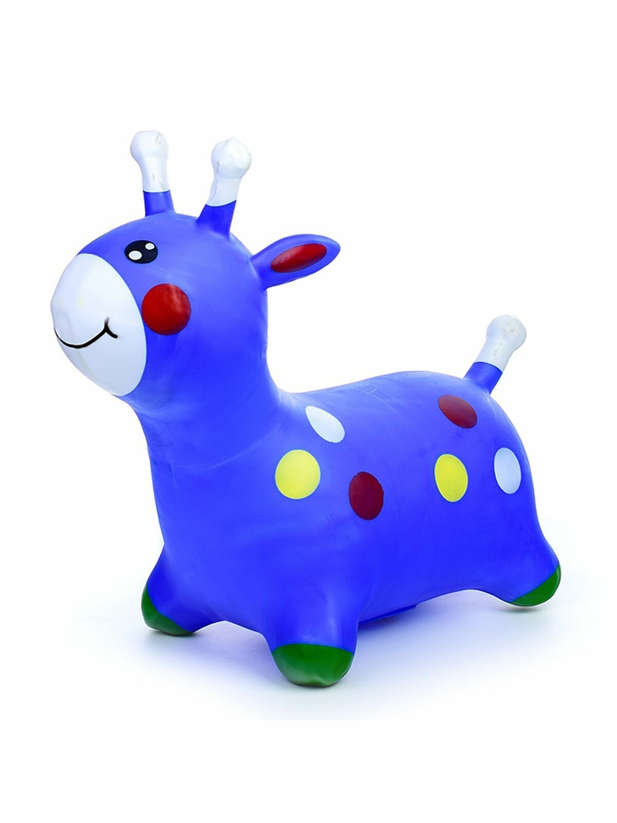 Прыгун Жираф в горох цвет синий