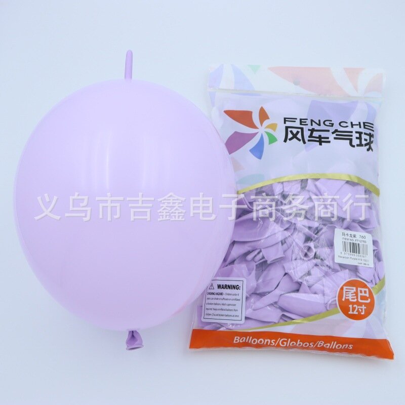 Вертушка 12inch хвостовиков шаров для свадьбы, дня рождения, украшения вечеринки, установка в торговом центре, утолщенные макаронные шары с игольчатым хвостом