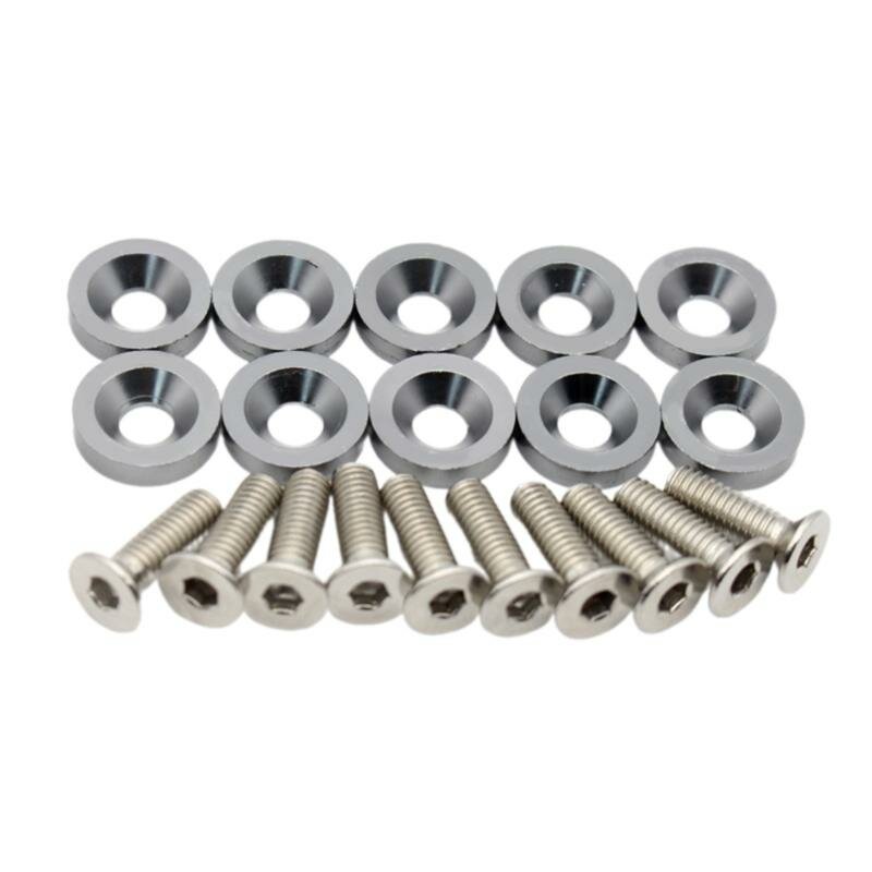 Комплект бамперных фендеров M6x19,5 мм с болтами, 20 шт, Титановый цвет