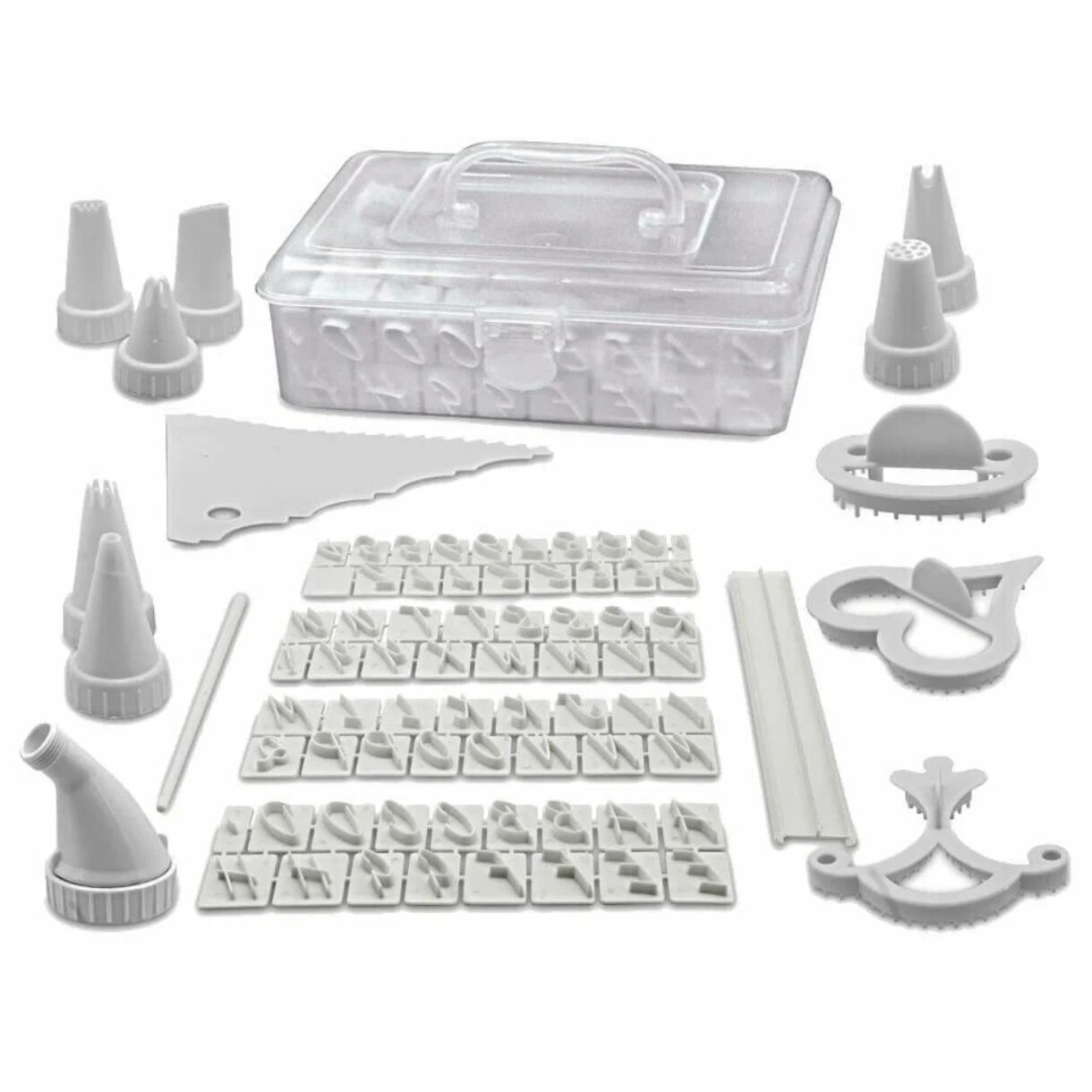 Набор для украшения тортов BRADEX Кондитер, более 100 форм и фигур