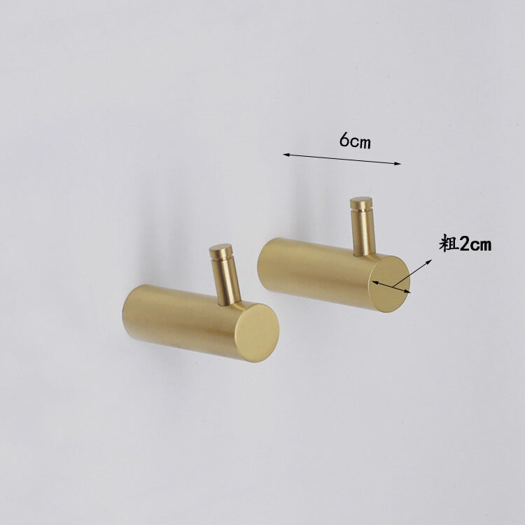 Скандинавский современный минималистичный крючок для одежды из чистого меди, крючок для спальни и ванной, латунный крючок, настенное украшение, креативный одиночный крючок