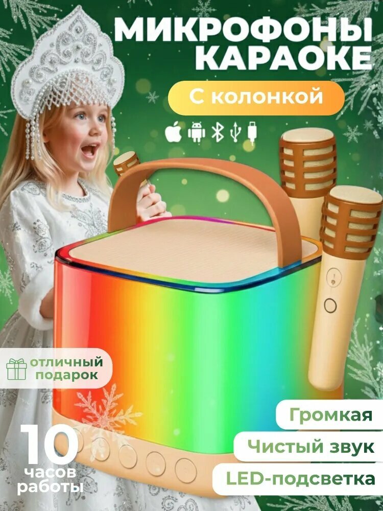Караоке система, Микрофон караоке с портативной колонкой