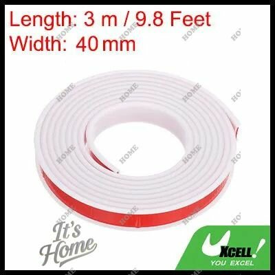 Кромочная лента для мебели 40 мм белая, U-образная, 3 м — самоклеящаяся окантовка для столов, стульев и шкафов