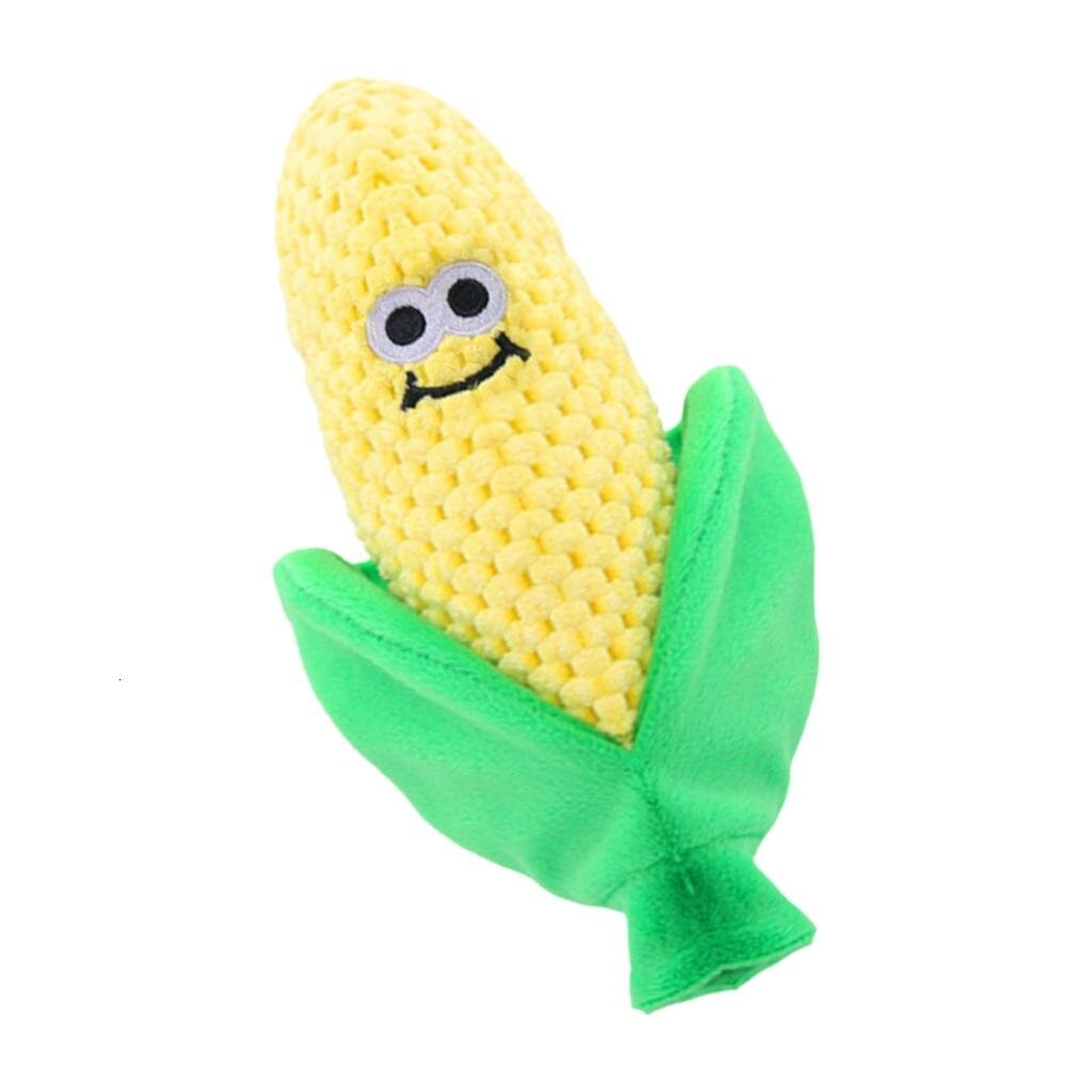 Игрушка-кукуруза для собак из плюша, Нарезанная кукуруза