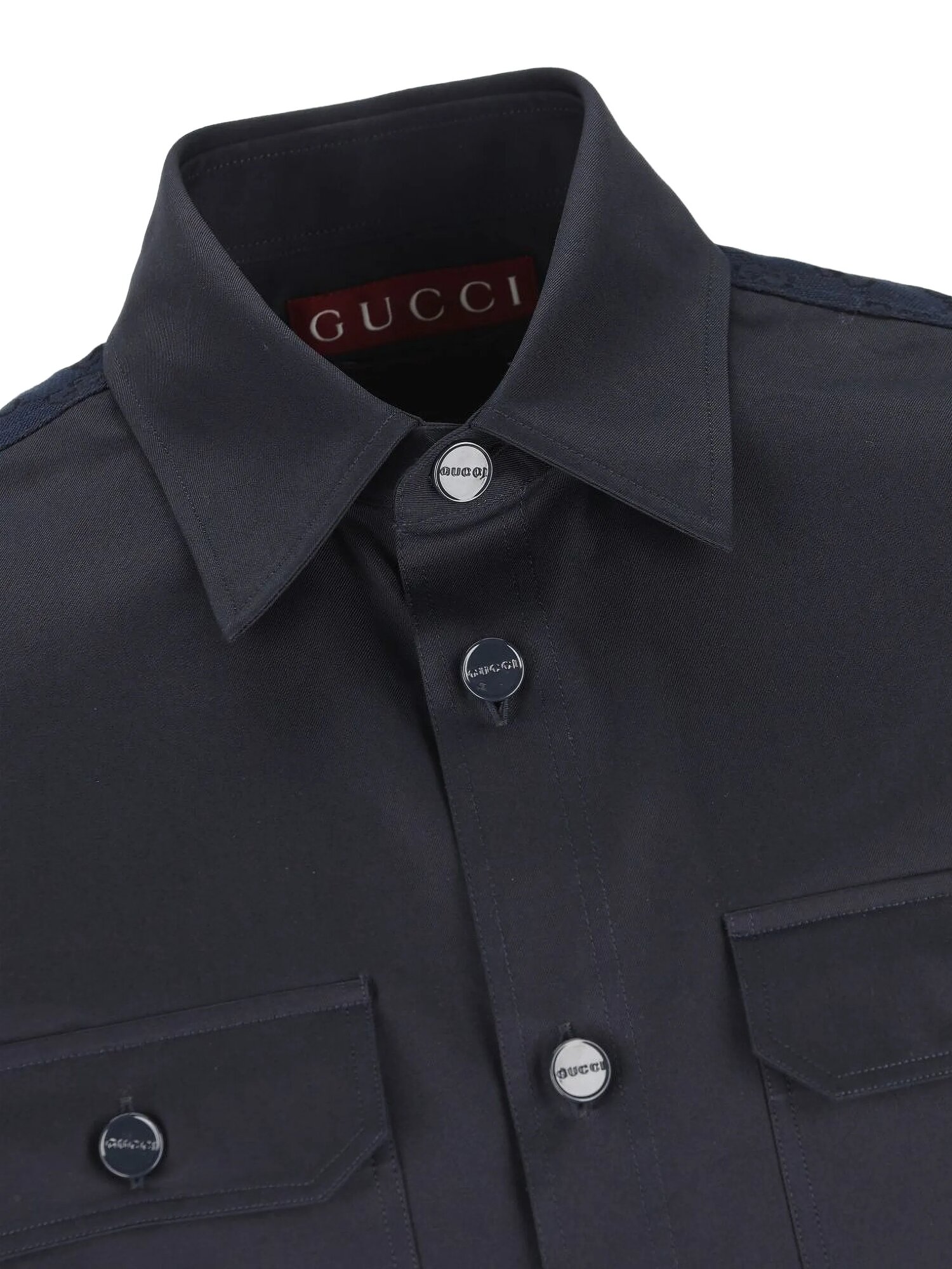 Рубашка GUCCI, размер 52, cиний — фото 1
