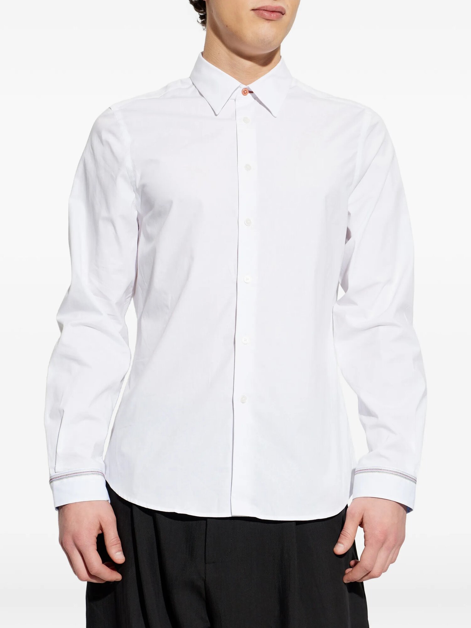 Рубашка Paul Smith Long-sleeve buttoned shirt, размер M, белый — фото 1