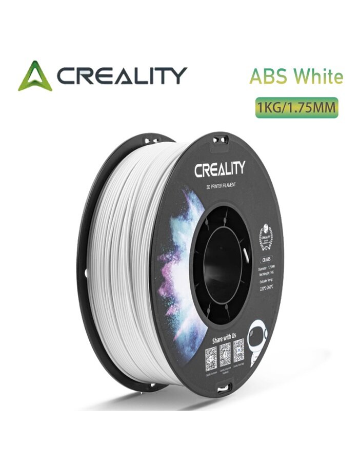 Катушка CR-ABS-пластика Creality 1.75 мм 1кг, белая