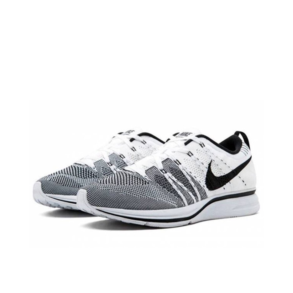 Кроссовки NIKE Flyknit Trainer, размер EU 46 стопа (30CM), белый, — фото 1