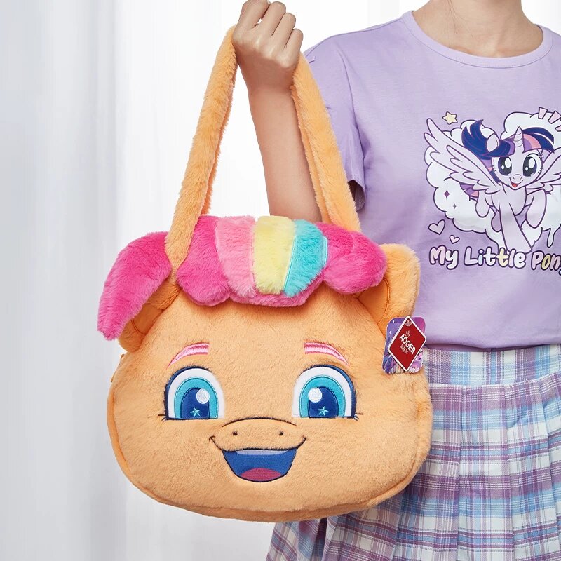 Плюшевая сумка с головой My Little Pony круглая с персонажем (Твайлайт Спаркл) милый стиль