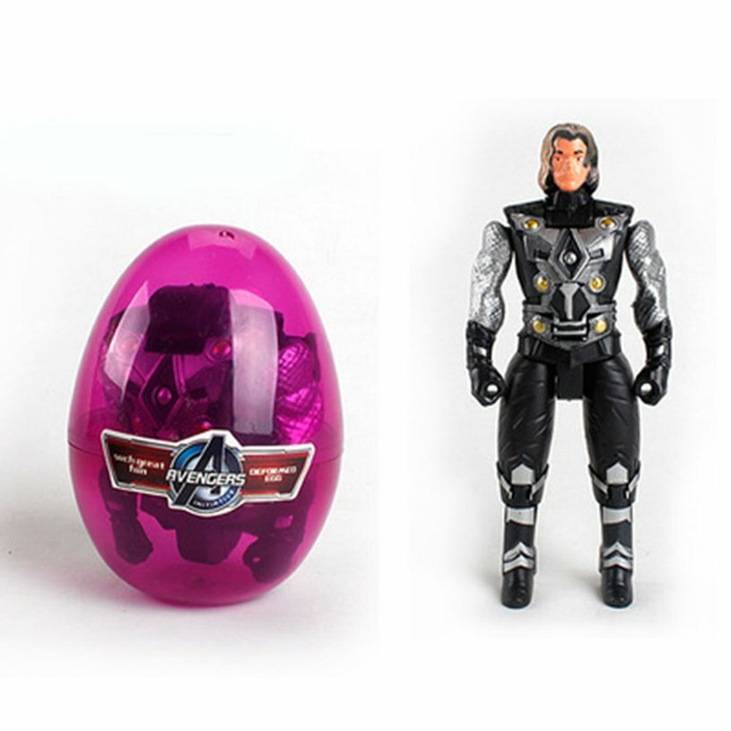 Пластиковые яйца Деформация Мини Куклы Игрушки Железный человек Яйца Деформированная игрушка для детей