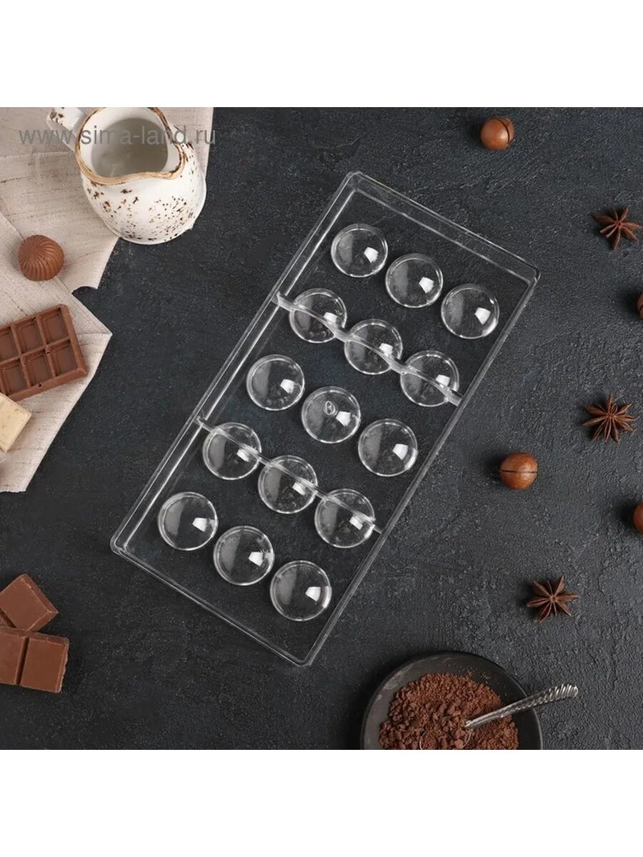 Уникальная форма для конфет и шоколада Полусфера