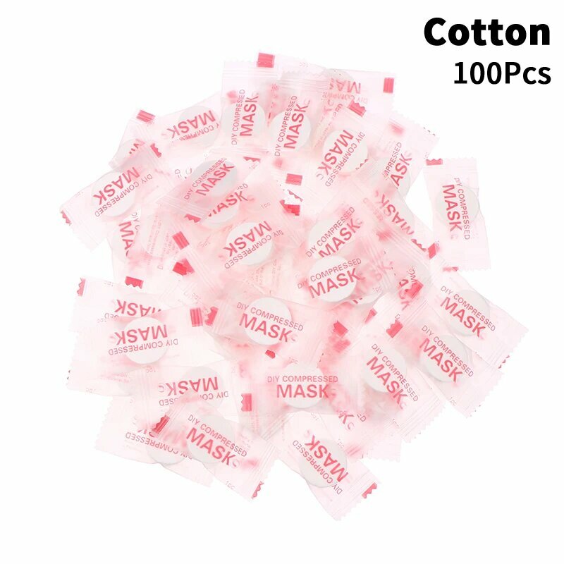 100шт. Компрессионные маски для лица Cotton