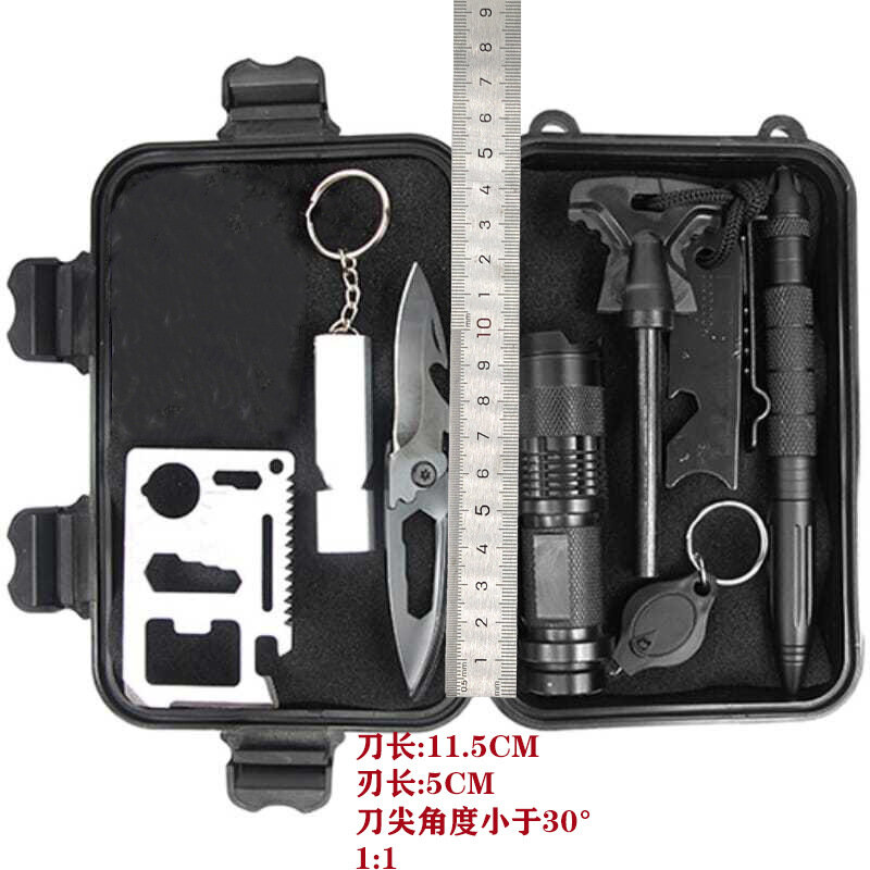 Многофункциональное снаряжение для выживания, набор для приключений на природе, предотвращение стихийных бедствий, аптечка, свисток, кремень, огниво, выживание, кемпинг