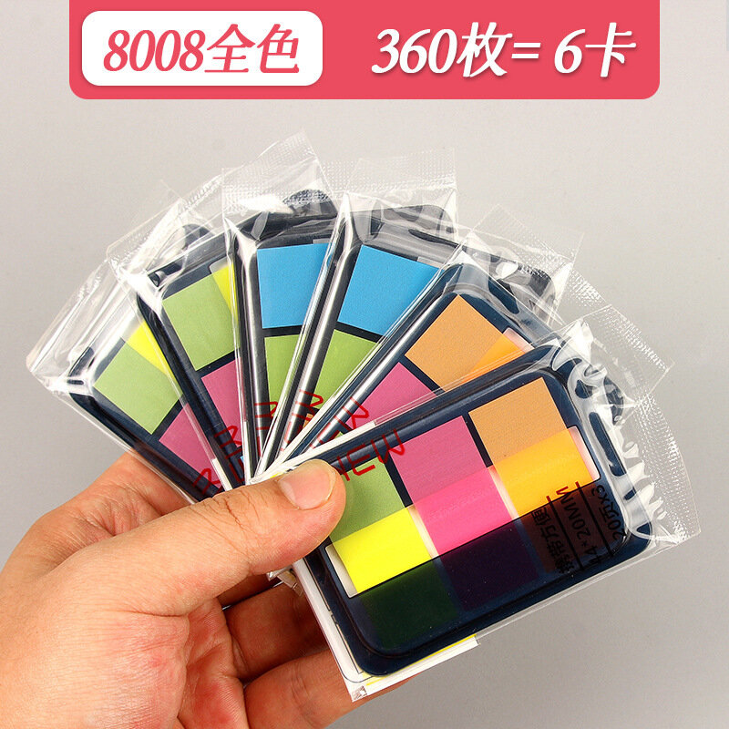 Индексные вкладки, наклейки, классификационные индикаторы, закладки, стикеры, записываемые маркеры для студентов, цветная флуоресцентная пленка, водонепроницаемые