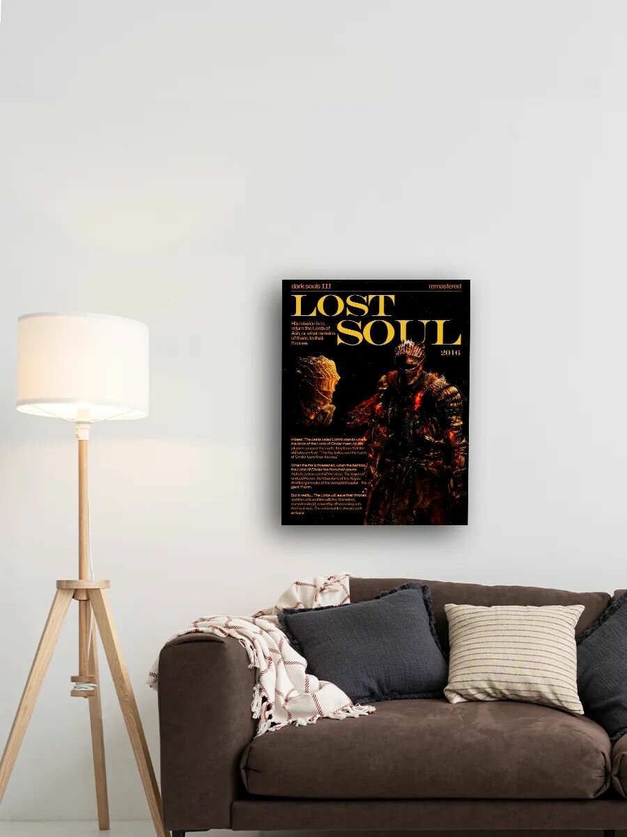 Постеры на стену для интерьера Dark Souls , плакат 1шт, А4 размер. — фото 1