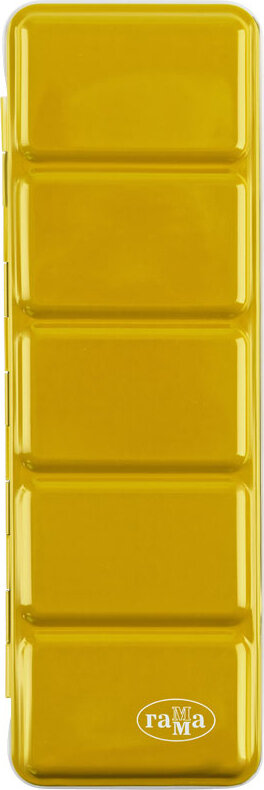 2 шт. Пенал для акварели металлический Гамма, 21 кювета, золото